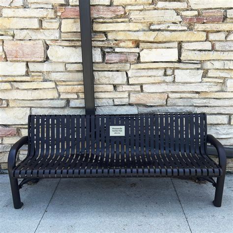 Memorial Bench And 4x6 Plaque Commercial Grade Usa Made