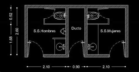 Sanitarios Públicos Bloque De Autocad 2d Gratis