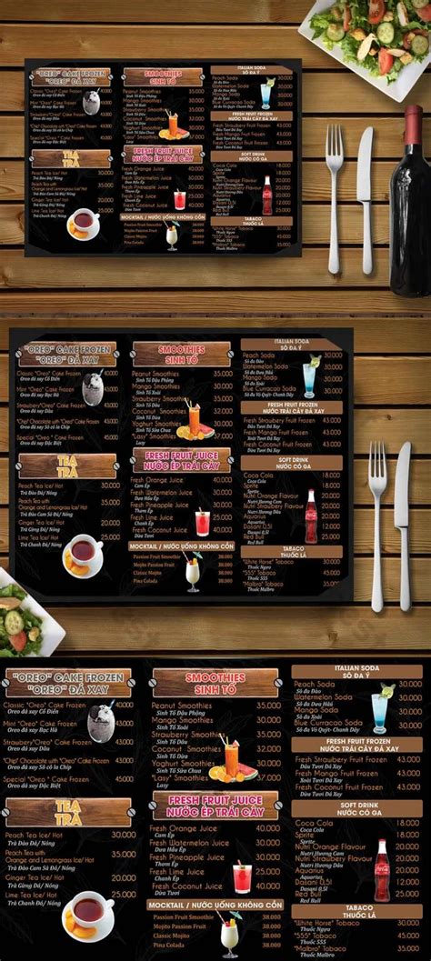 24 000 Mẫu Menu Cafe Vector And Psd Tải Miễn Phí Pikbest4