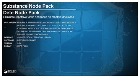 Artstation Substance Node Pack Dete Node Pack Resources