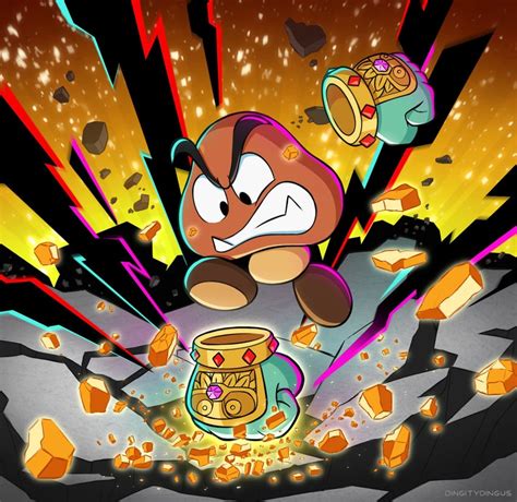 Goomba And Knucklotec Mario And 3 More Drawn By Vinnydingitydingus