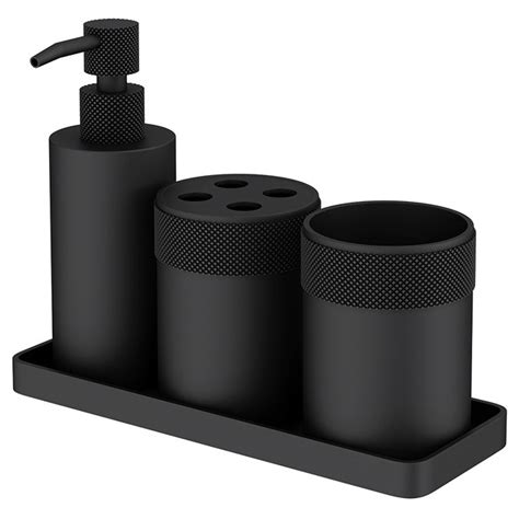 Foundry 3 Piece Accessory Set Matt Black