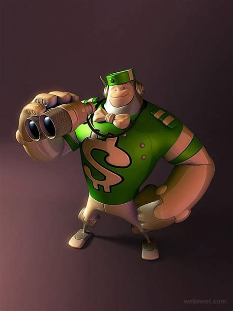 Funny 3d Cartoon Character 23