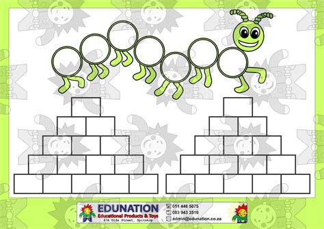Worm Math Activity Single Sided Edunation South Africa