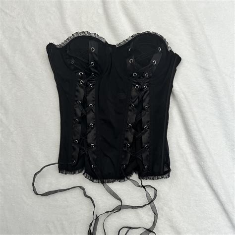 Fredericks Of Hollywood Lace Up Corset 🖤beautiful Depop