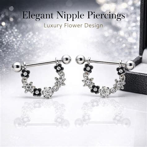 Nipple Barbells Straight And Curved Styles Crystalqiao Qiao Crystal