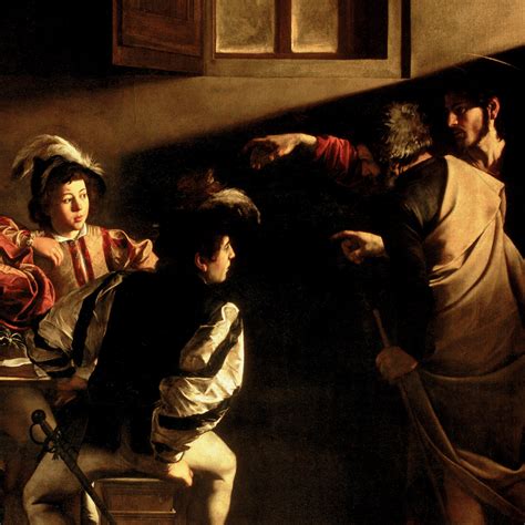 The Calling Of Saint Matthew By Caravaggio 1599 1600 Oil On Canvas