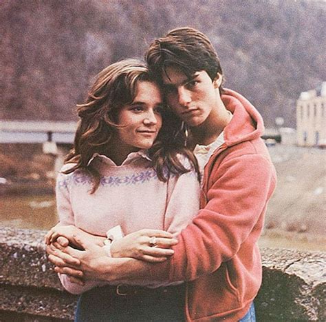 Lea Thompson And Tom Cruise During The Filming Of All The Right Moves