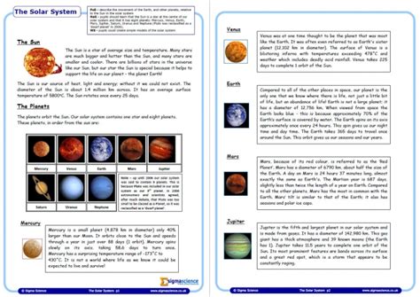 Solar System Saturn Worksheets 99worksheets