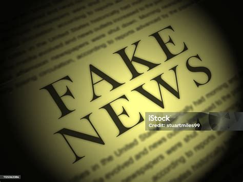 Fake News Newspaper Depicts Media Hoax And Misinformation 3d
