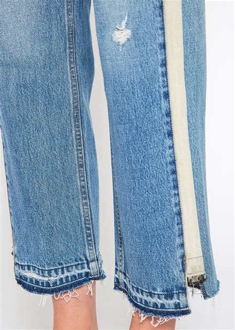 Upcycled Crop Straight Button Noend Denim