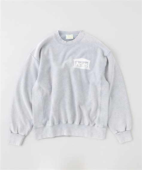 【aries アリーズ】premium Aged Temple Sweatshirt（スウェット）｜pulp（パルプ）の通販