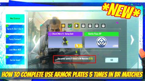 Cod Mobile Use Armor Plates 5 Times In Br Matches Codm Mad Science