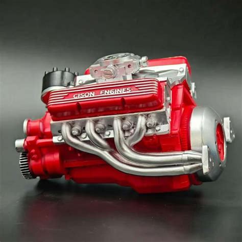 Guanfun Cison V8 Engine Kit Gas 1 6 Scale Gasoline Ohv V8 Small Block Mini Engine That Runs
