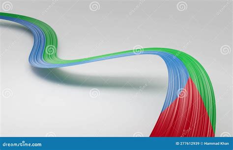 3d Flag Of Eritrea 3d Wavy Shiny Eritrea Ribbon Isolated On White Background 3d Illustration