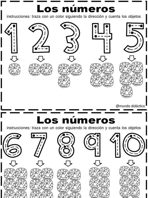 Cuadernillo Numeros Del 1 Al 10 Byamj