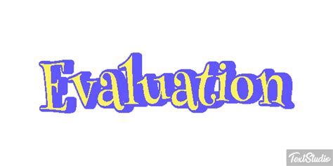 Evaluation Word Animated  Logo Designs