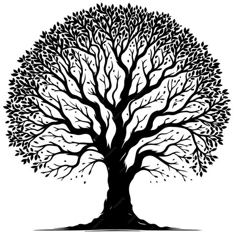 Premium Vector Tree Silhouette Vector