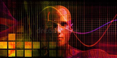 Human Brain Simulation And Ai Neural Networks Stock Illustration Illustration Of Automation