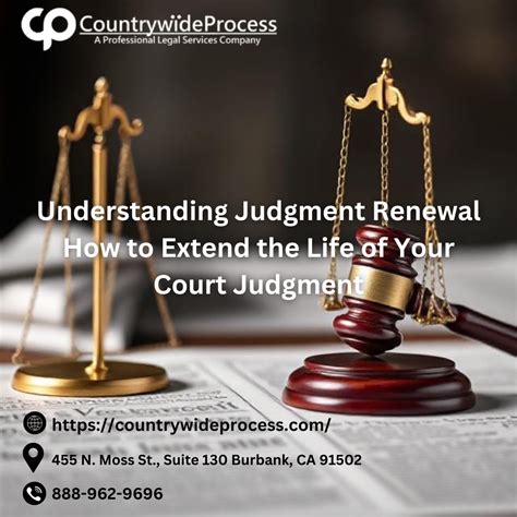 Understanding Judgment Renewal How To Extend The Life Of Your Court