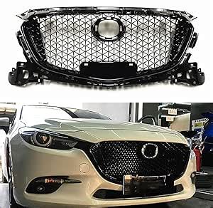 Front Bumper Grill Honeycomb Grille For Mazda 3 Axela 2017