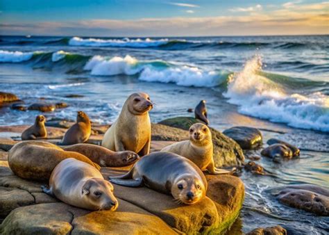 Playful Seal In Arctic Habitat Stunning Wildlife Image Premium Ai