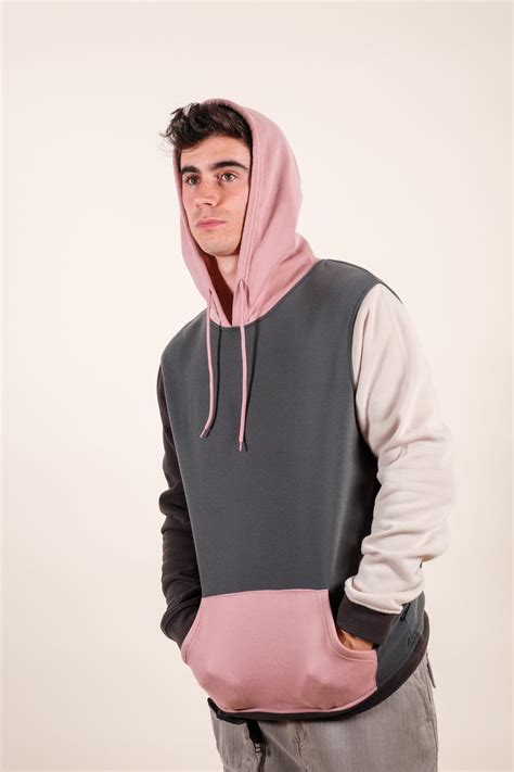 Hunter Green Color Blocked Hoodie Hunter Green Large Streetwear