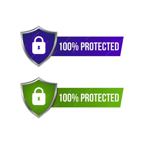 Premium Vector Protect Badge Vector Template Protected Text With