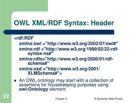 Chapter 4 Web Ontology Language Owl Ppt Download