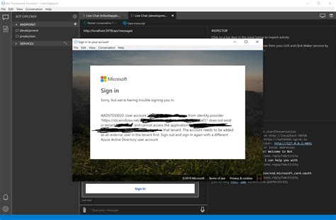 Unable To Login Because Emulator Taking Windows Credential · Issue 1384 · Microsoft
