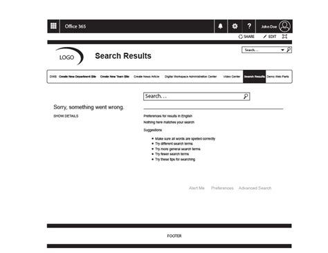Digital Workspace Sharepoint Template Wireframe Jason Morees Portfolio