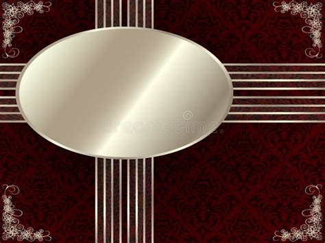 Silver Frame With Floral Elements 4 Stock Vector Illustration Of