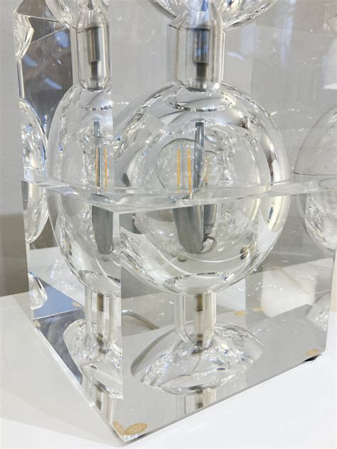 Mid Century Modern Italian Plexiglass Table Lamp Living In Style Gallery
