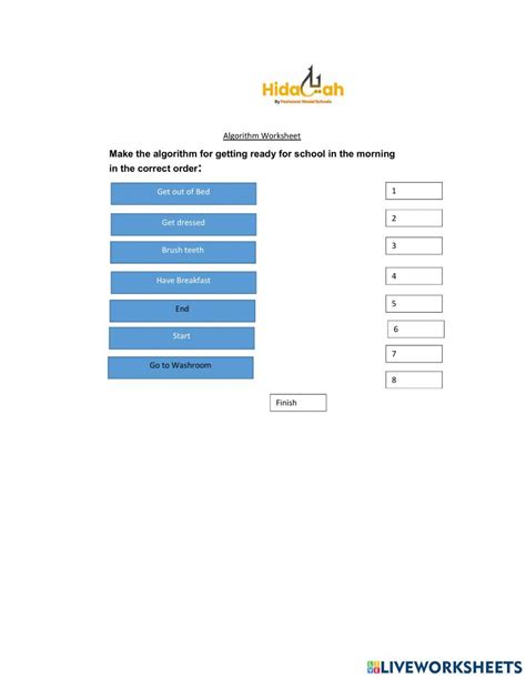 Algorithm Online Pdf Activity Live Worksheets