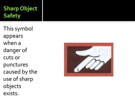 Safety Symbols Sharp Object