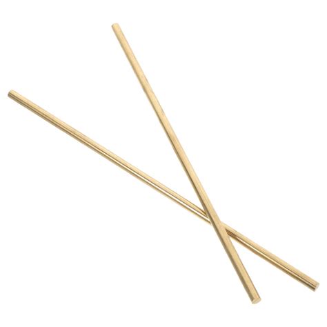 Homemaxs 2pcs Heat Transfer Brass Rods Thermal Conduction Experiment