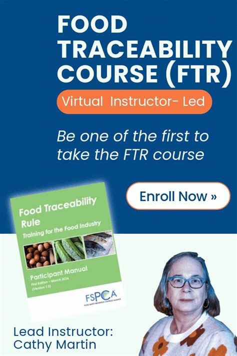 Fspca Food Traceability Rule Training For The Food Industry — Ifpti