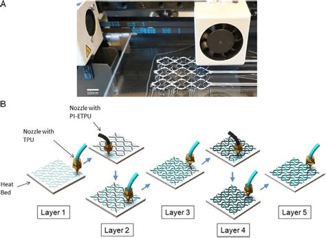 A A 3d Printing Of Sensor Array With Bcn3d Dual Nozzles Scale Bar 10