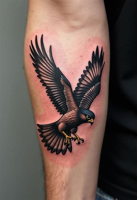 Bold Falcon Tattoo Ideas And Designs