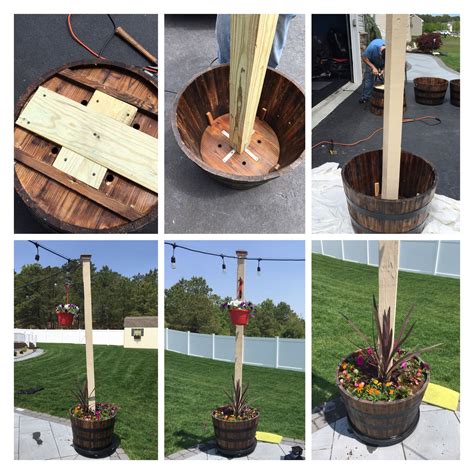 How To Make Planter Posts For String Lights Artofit