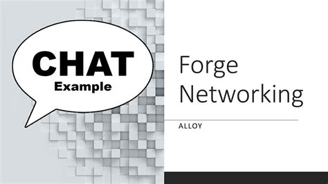 chat example forge networking alloy unity engine youtube