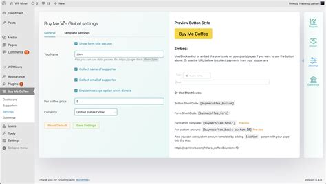 Buy Me A Coffee Button And Widgets Fundraise With Stripe And Paypal