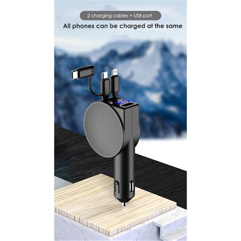 Incarcator Auto Super Fast Charge W Cu Cablu Retractabil In EMAG Ro