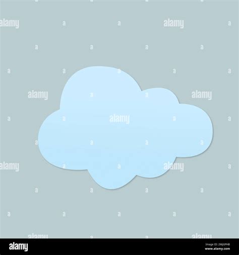 Cute Cloud Sticker Printable Weather Clipart Vector Stock Vector Image