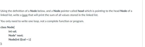 Solved Using The Definition Of A Node Below And A Node