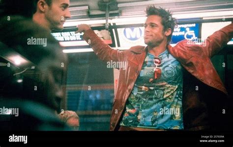 Edward Norton And Brad Pitt In Fight Club 1999 Directed By David