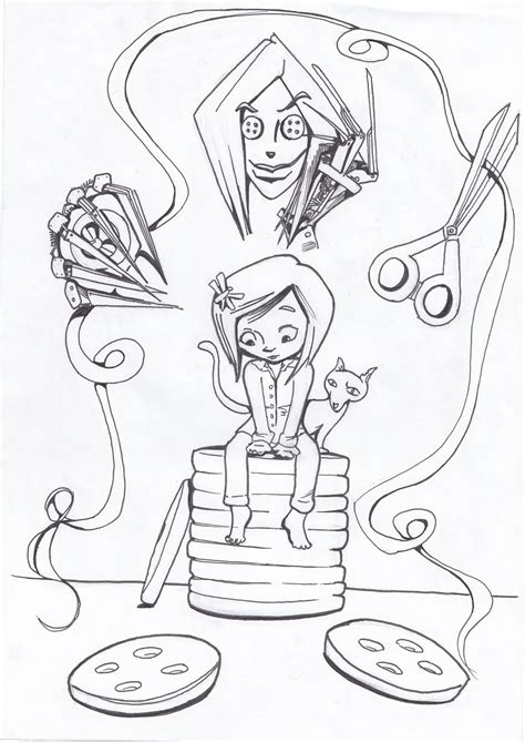 Printable Coraline Coloring Pages