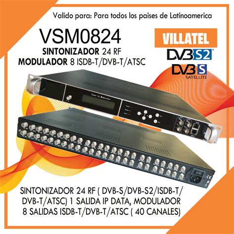 Sintonizador 24 Rf Modulador 8 Isdb T Tecnolibre