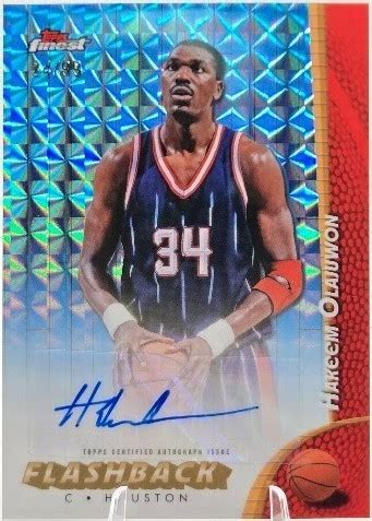 2024 25 Topps Finest Flashback Autographs Hakeem Olajuwon Hakeem