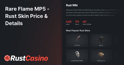 Rare Flame Mp5 Rust Skin Price And Details